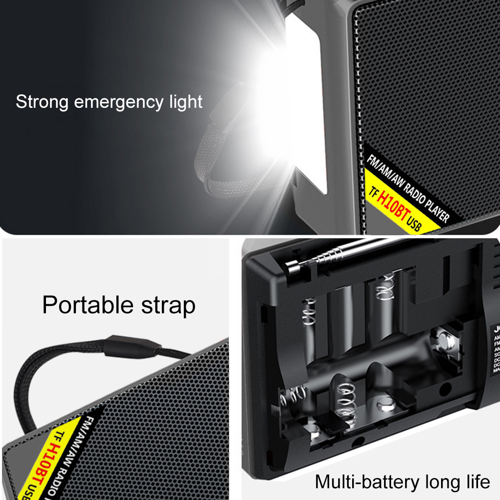 Reproductor Radiodifusión Btafrte Mini Receptor FM/AM/SW con Tarjeta TF ...