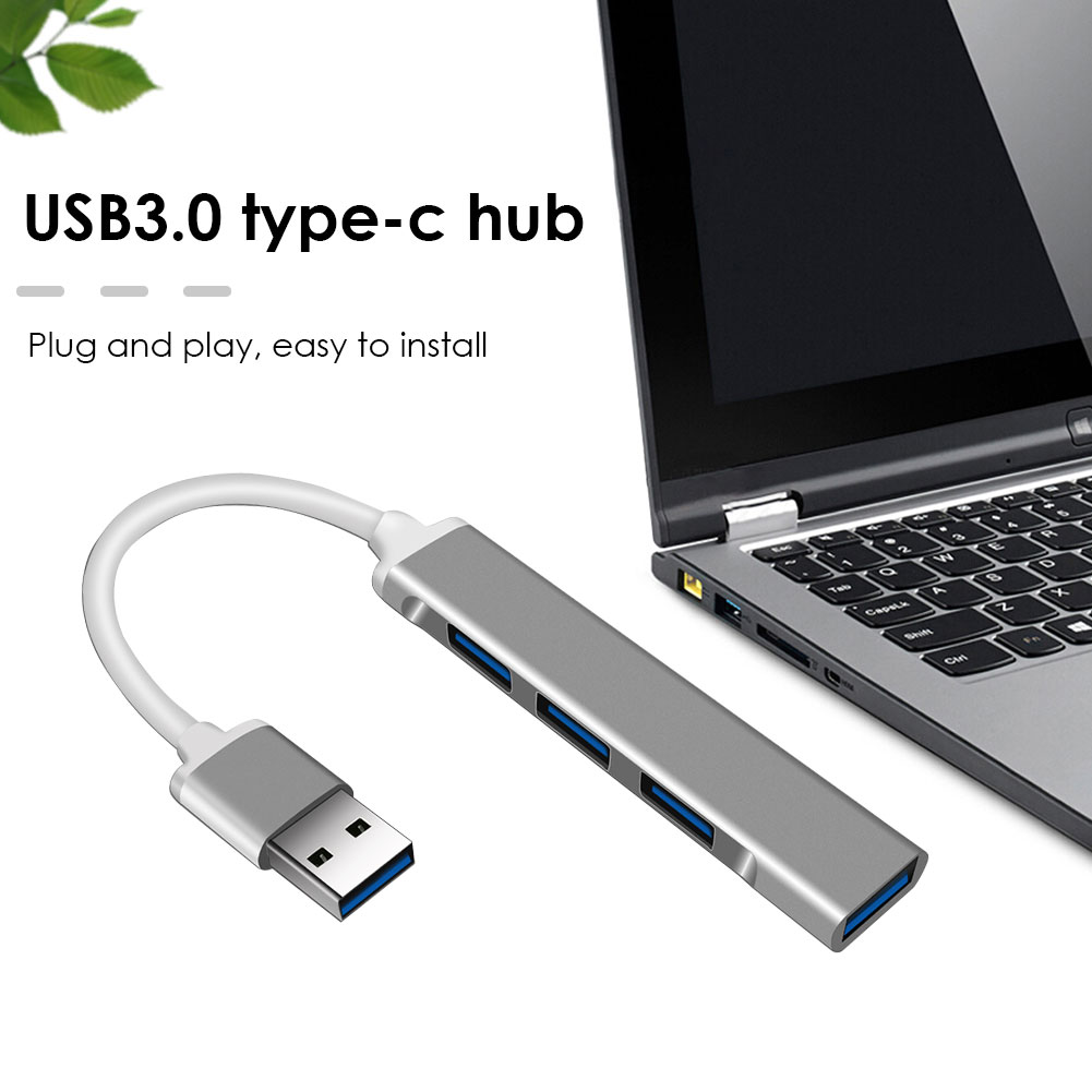 Adaptador USB C HUB Bsvklp 3.0 Tipo-C 5 Gbps Multi 4 divisores puertos | Walmart en línea