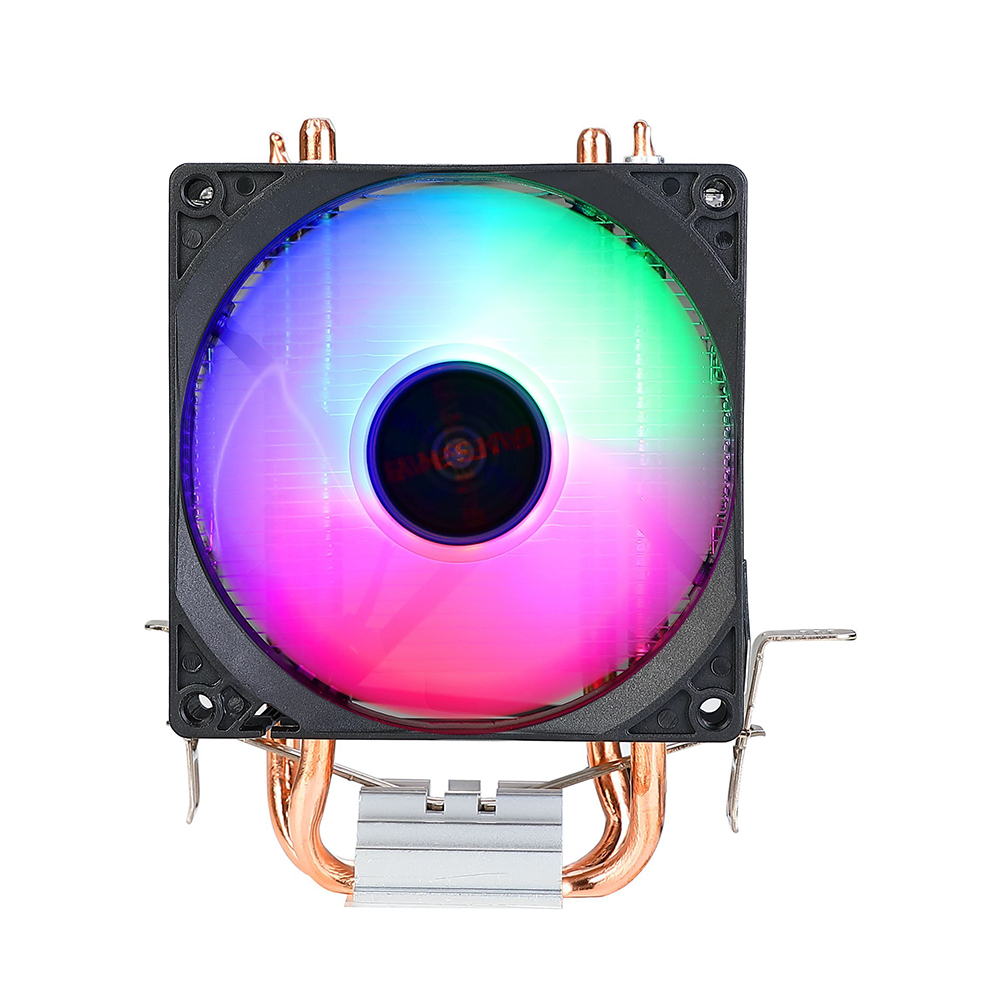 RGB CPU Cooler 2 Heat Pipe 9cm CPU Cooler Fan Accesorios Computadora ...